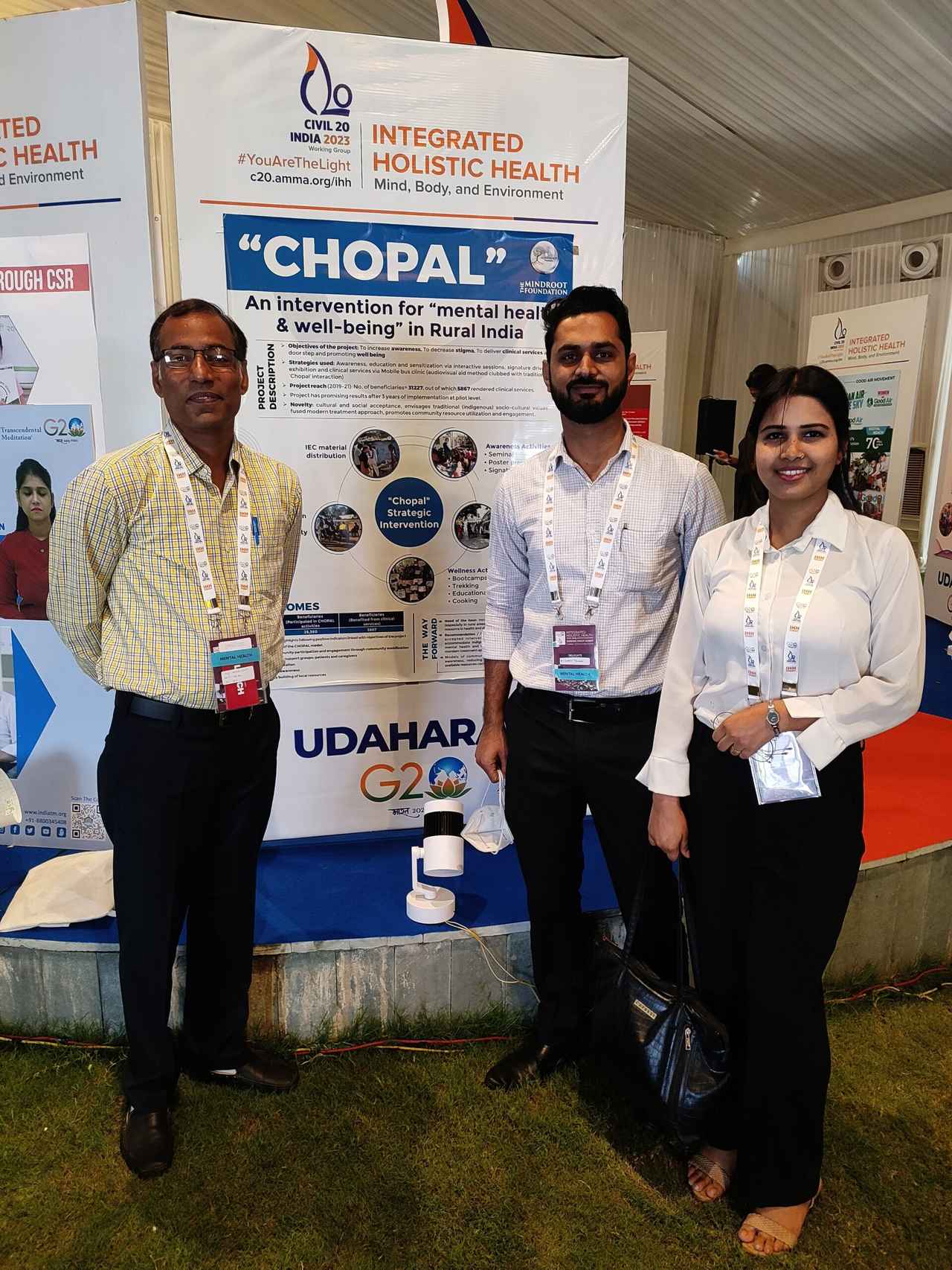 Chopal model presentation at G-20 IHH Summit | Mindroot Foundation